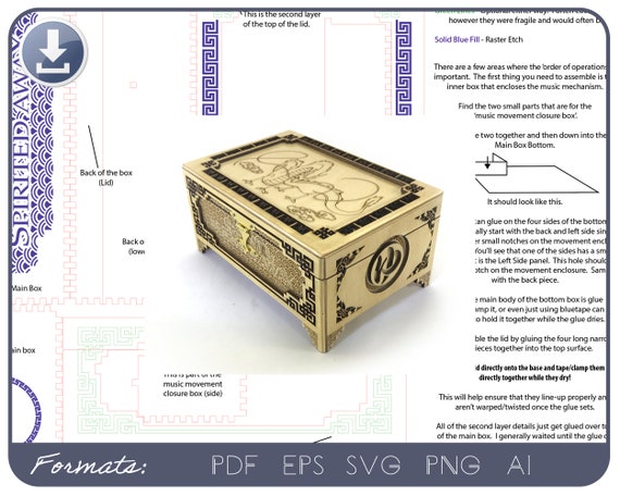 Cnc Plans Box Template Laser Cut Box Cnc Wood Box Template, 57% OFF