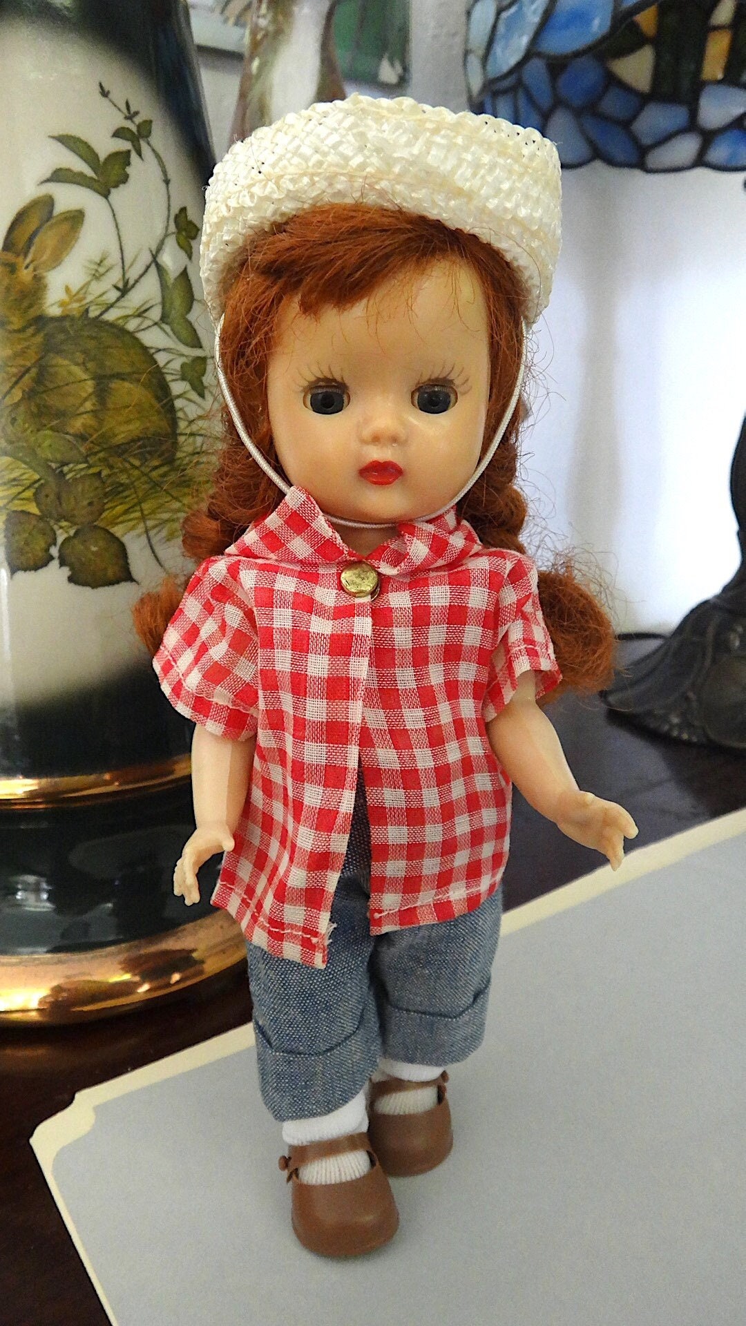 NASB Nancy Ann Storybook Muffie Braids SLW Straight Leg Walker Doll in ...