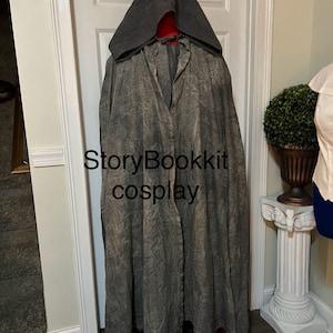 Distressed Dark Grey/black Cloak and Long Tunic/ - Etsy