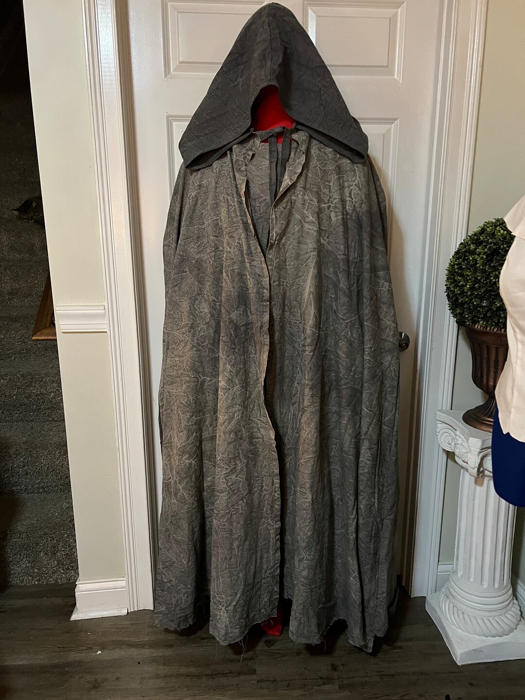 Distressed Dark Grey/black Cloak and Long Tunic/bell Sleeves - Etsy