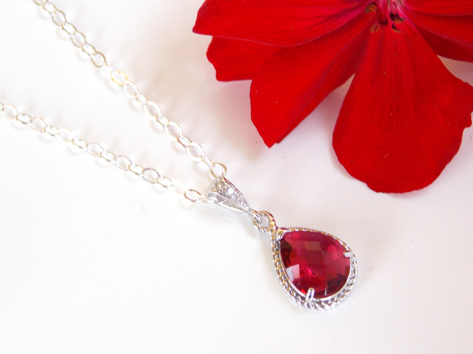 Bridesmaid Jewelry Fuchsia Necklacehot Pinkfuschia - Etsy