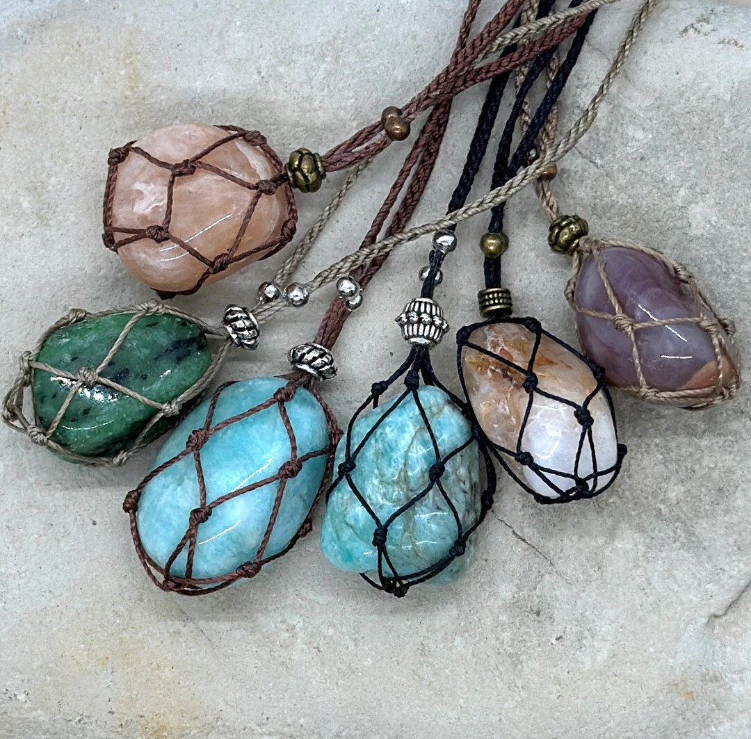 Original Gem Catchers With ADJUSTABLE Length. Taupe, Brown or Black Cording With Silver or Brass ...