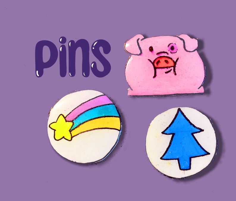Gravity Falls Pin Set - Etsy