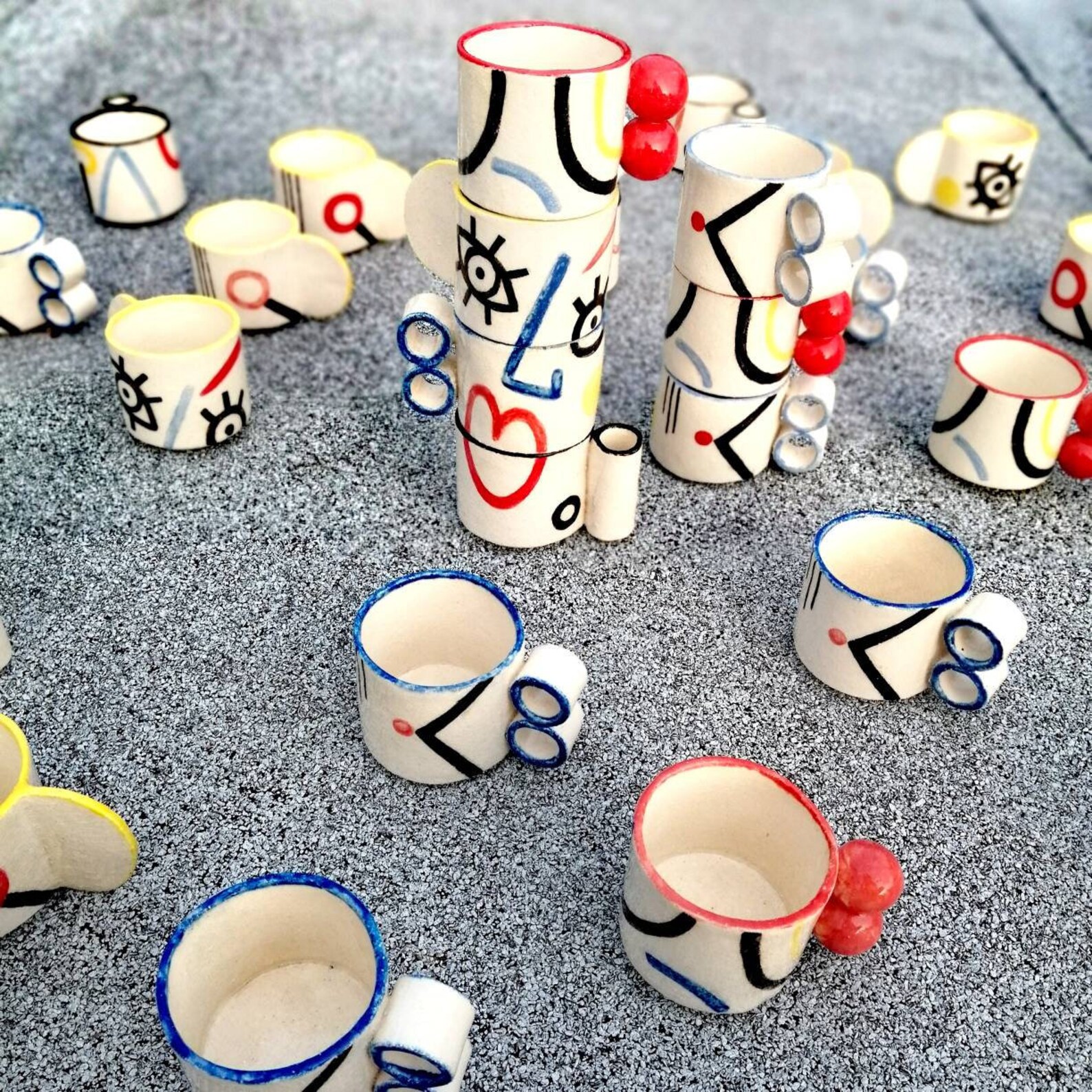 PUZZLE MUGS / Coffee Set /etsy Design Awards 2021 Finalist/ - Etsy