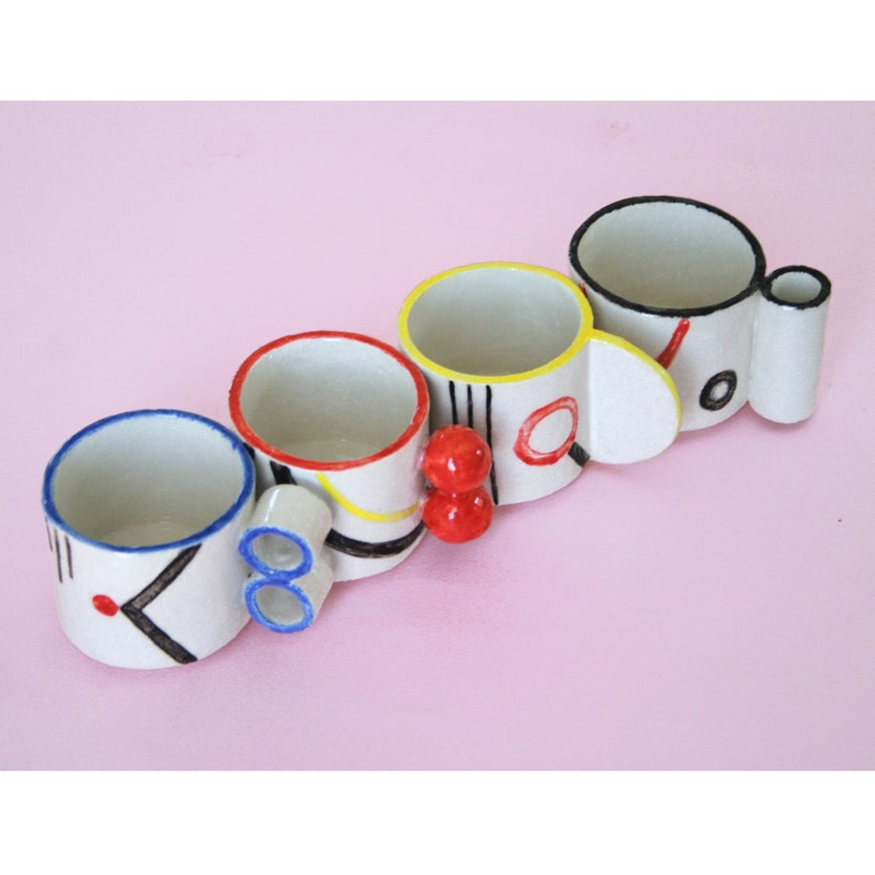 PUZZLE MUGS / Coffee Set /etsy Design Awards 2021 Finalist/ | Etsy