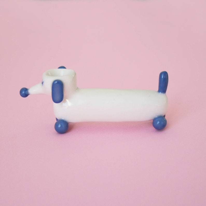 DOG PIPE / Ceramic Smoking Pipe / Porcelain Pipe / Pipes for - Etsy