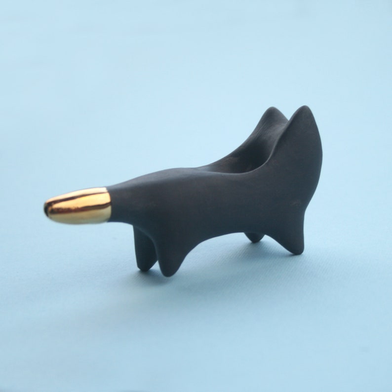 CAT PIPE / BLACK Cat Ceramic Smoking Pipe / Porcelain Pipe / - Etsy