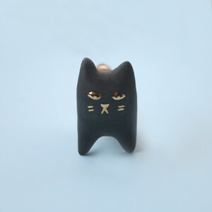 CAT PIPE / BLACK Cat Ceramic Smoking Pipe / Porcelain Pipe / - Etsy