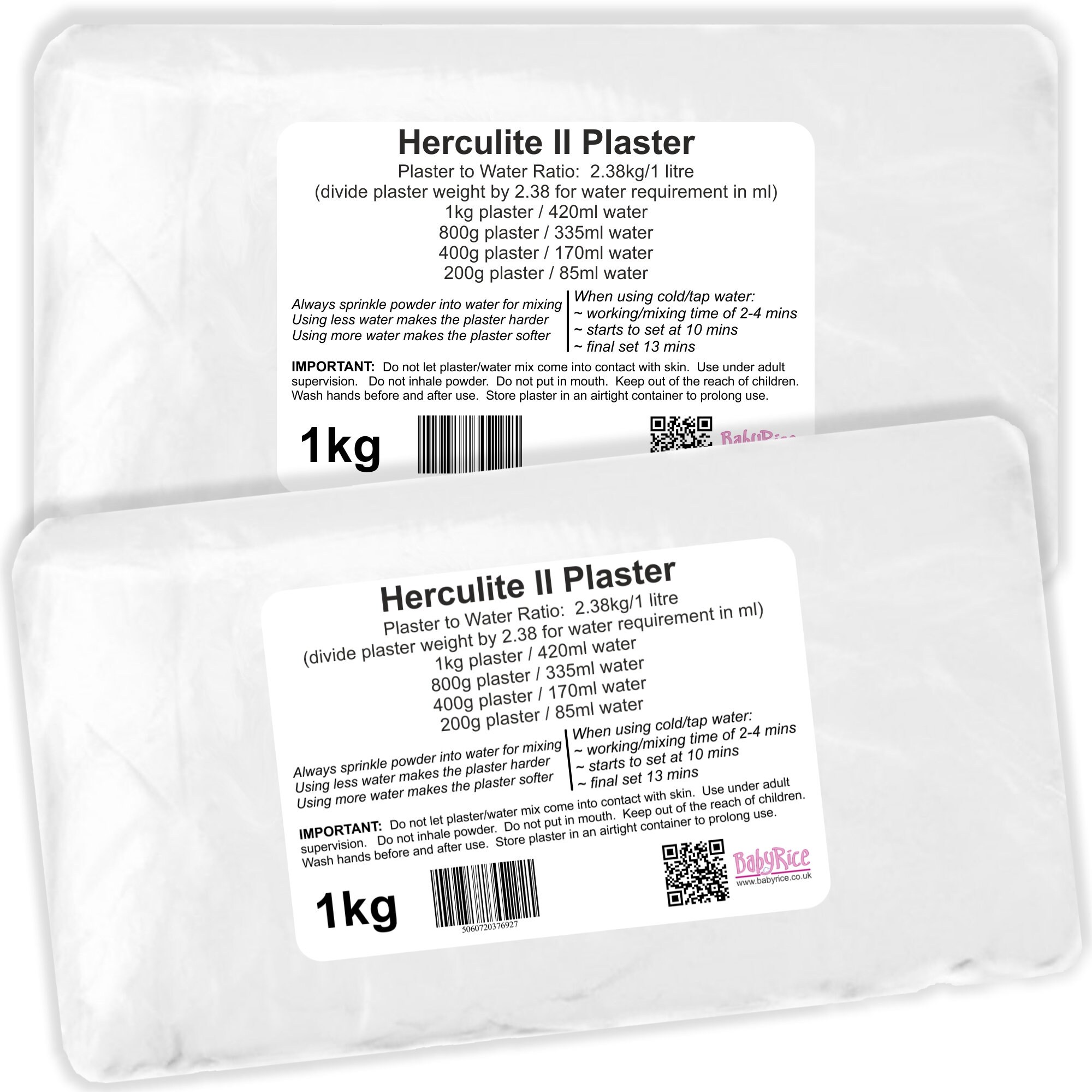 Herculite No. 2 Casting Plaster Stronger Than Plaster of Paris for 3D ...