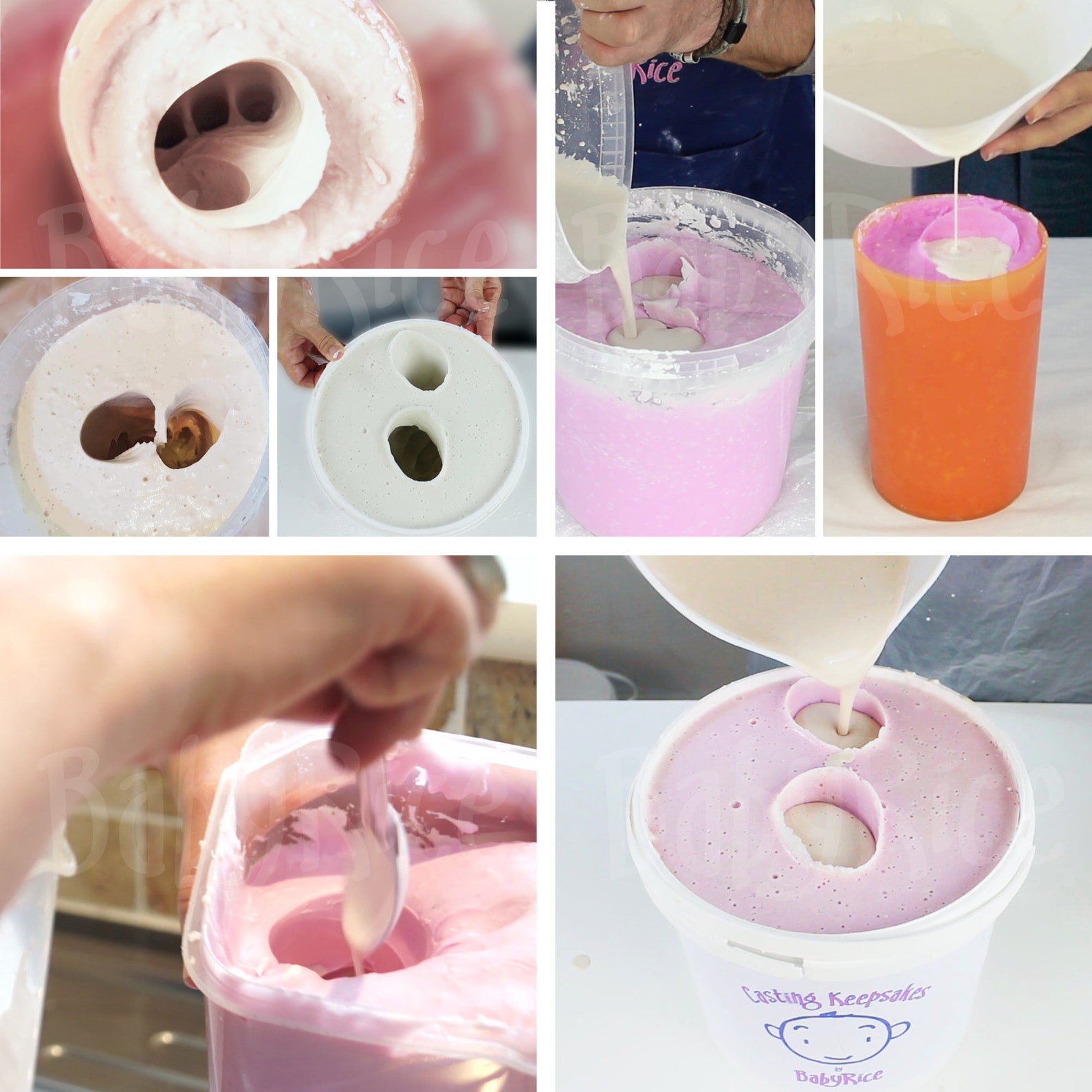 Babyrice Fast Setting Alginate 500g - 48KG for Adult Baby Hand Foot ...