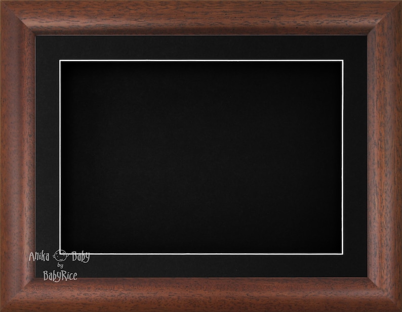 Dark Wood Walnut Brown Deep Shadow Box Display Frame Framing - Etsy
