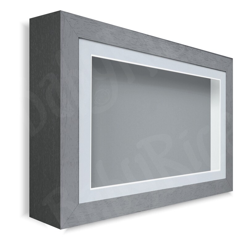 New Dark Grey Shadow Box Display Frame LOTS OF SIZES 4.8cm | Etsy