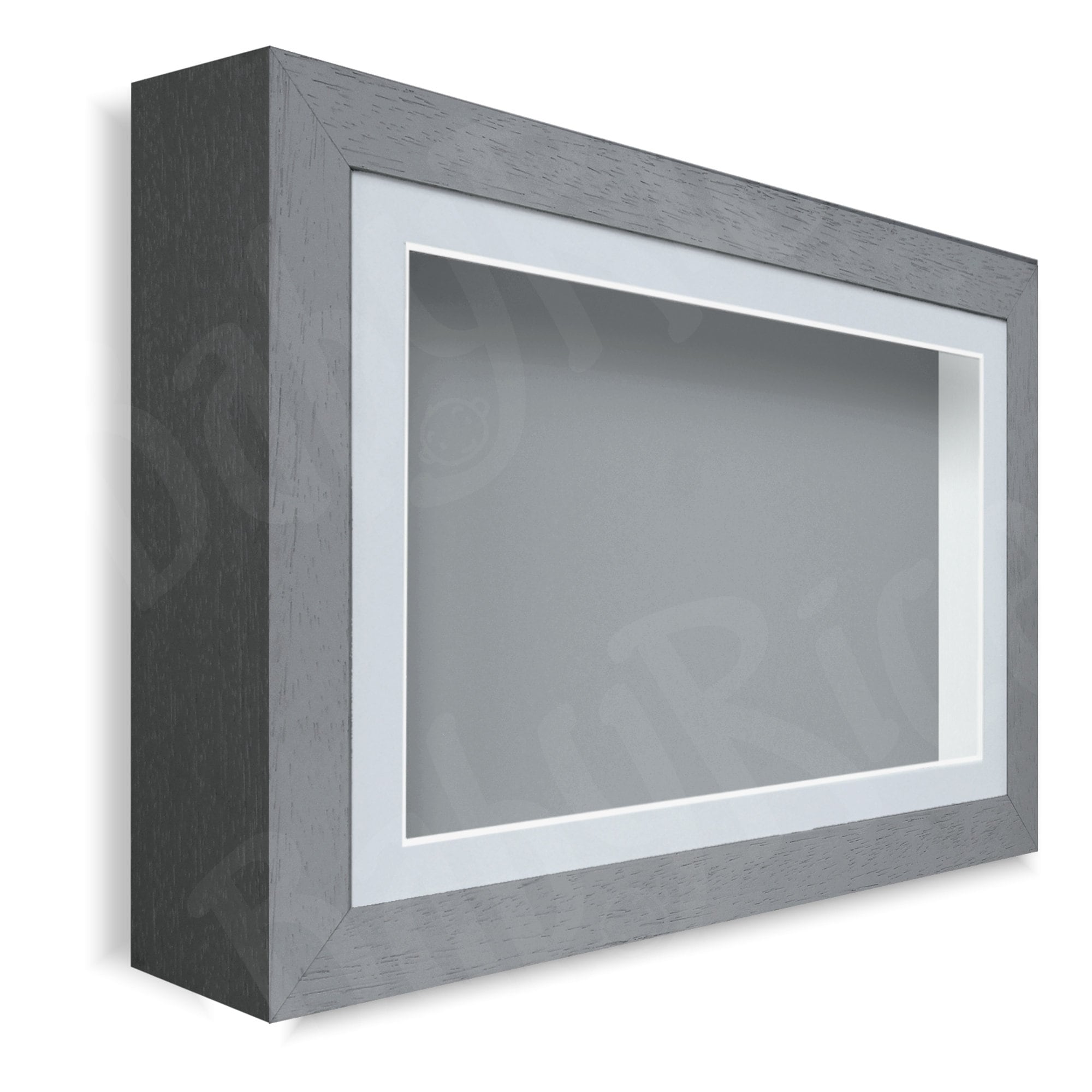 New Dark Grey Shadow Box Display Frame Small Large Size 4.8cm Deep ...
