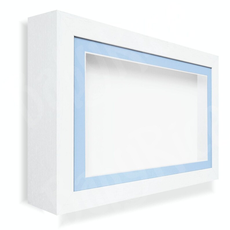 White Deep Shadow Box Display Frame 4.9cm Inside Depth for | Etsy