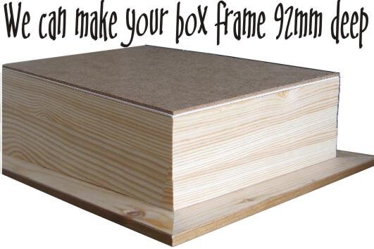 Black Shadow Deep Box Display Frame in Wood Woodgrain Choose | Etsy