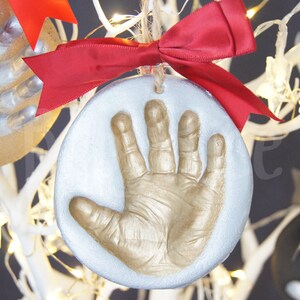 Baby's First Christmas Bauble Tree Decoration Imprint Kit - Personalise ...
