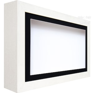 New White Deep Shadow Box Display Frame LOTS OF SIZES 4.8cm Inside ...