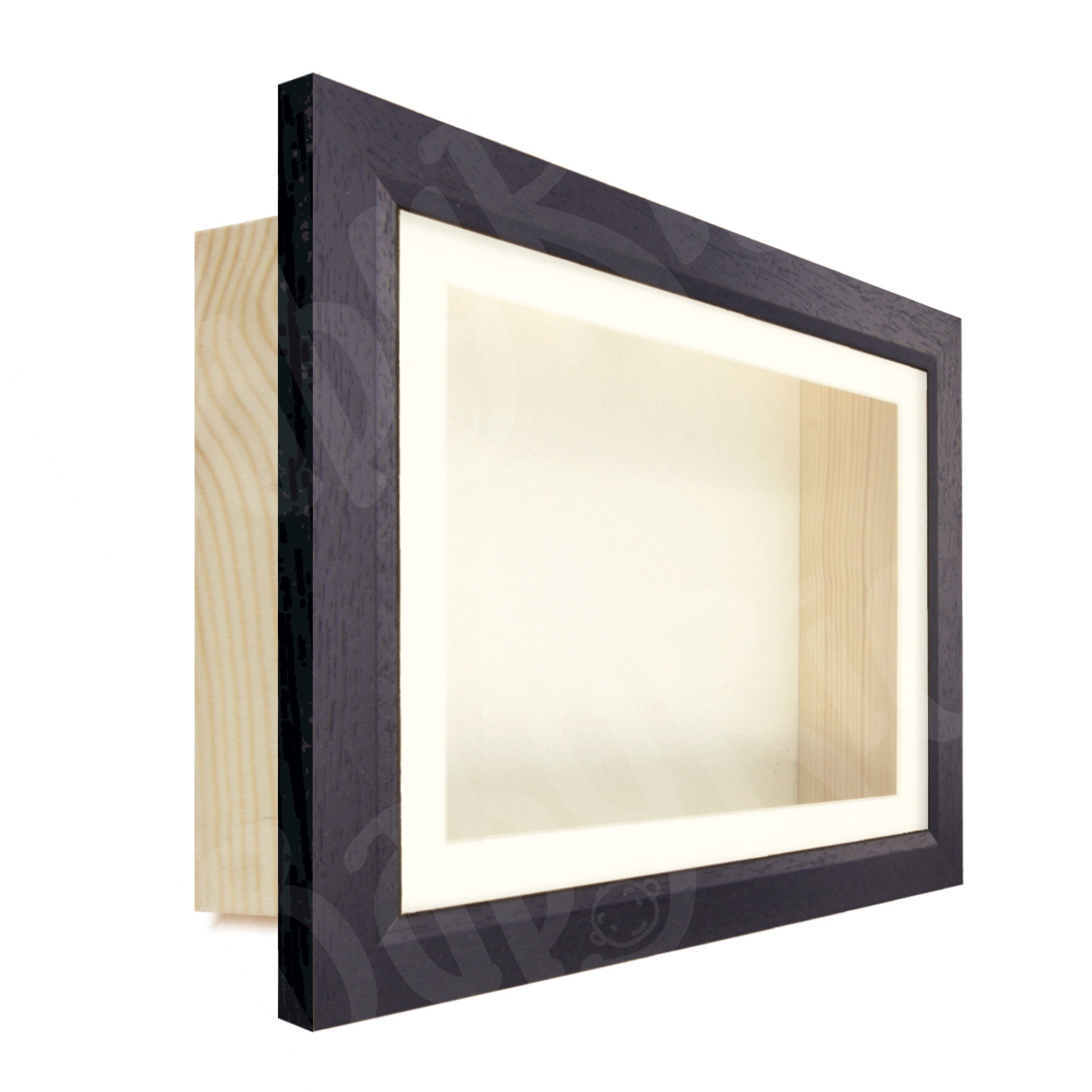 New Dark Brown Shadow Box Display Frame in Wood Woodgrain Small Large ...