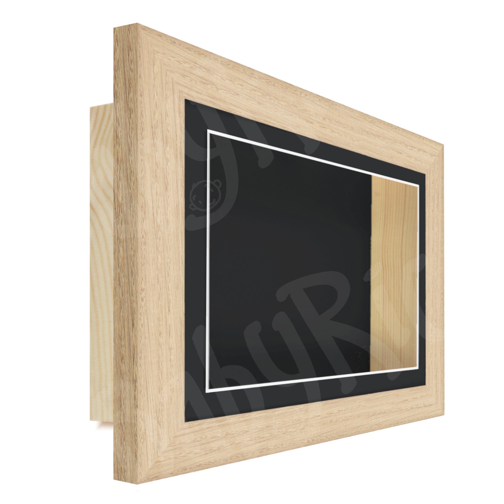 RECTANGLE Oblong Extra Deep Shadow Box Display Frame New Solid Oak ...