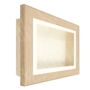 RECTANGLE Oblong Extra Deep Shadow Box Display Frame New Solid Oak ...