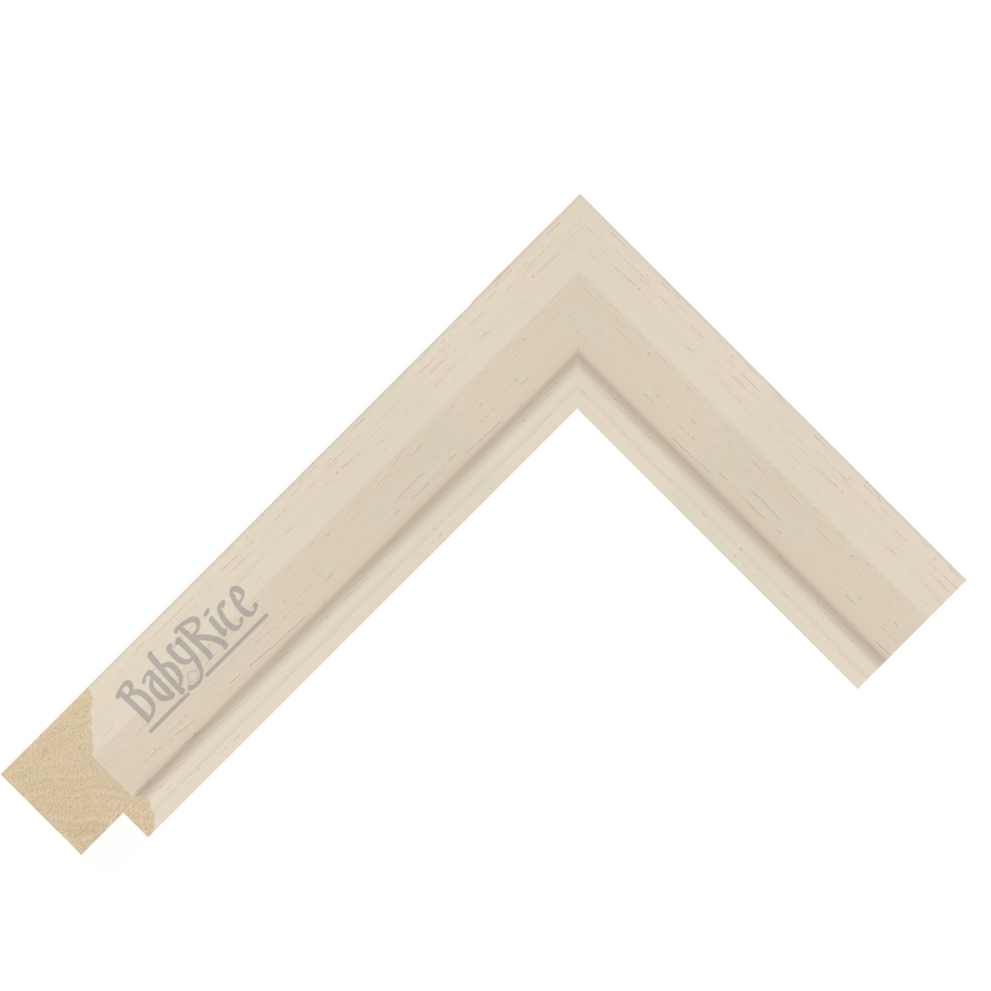 Square Shadow Box Display Frame off White Cream & Pine Wood 3D Framing ...