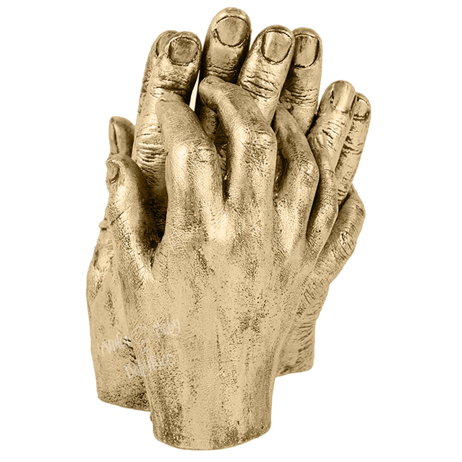 Family Hand Casting Kit With Metallic Wax Finishing Kit and Display ...