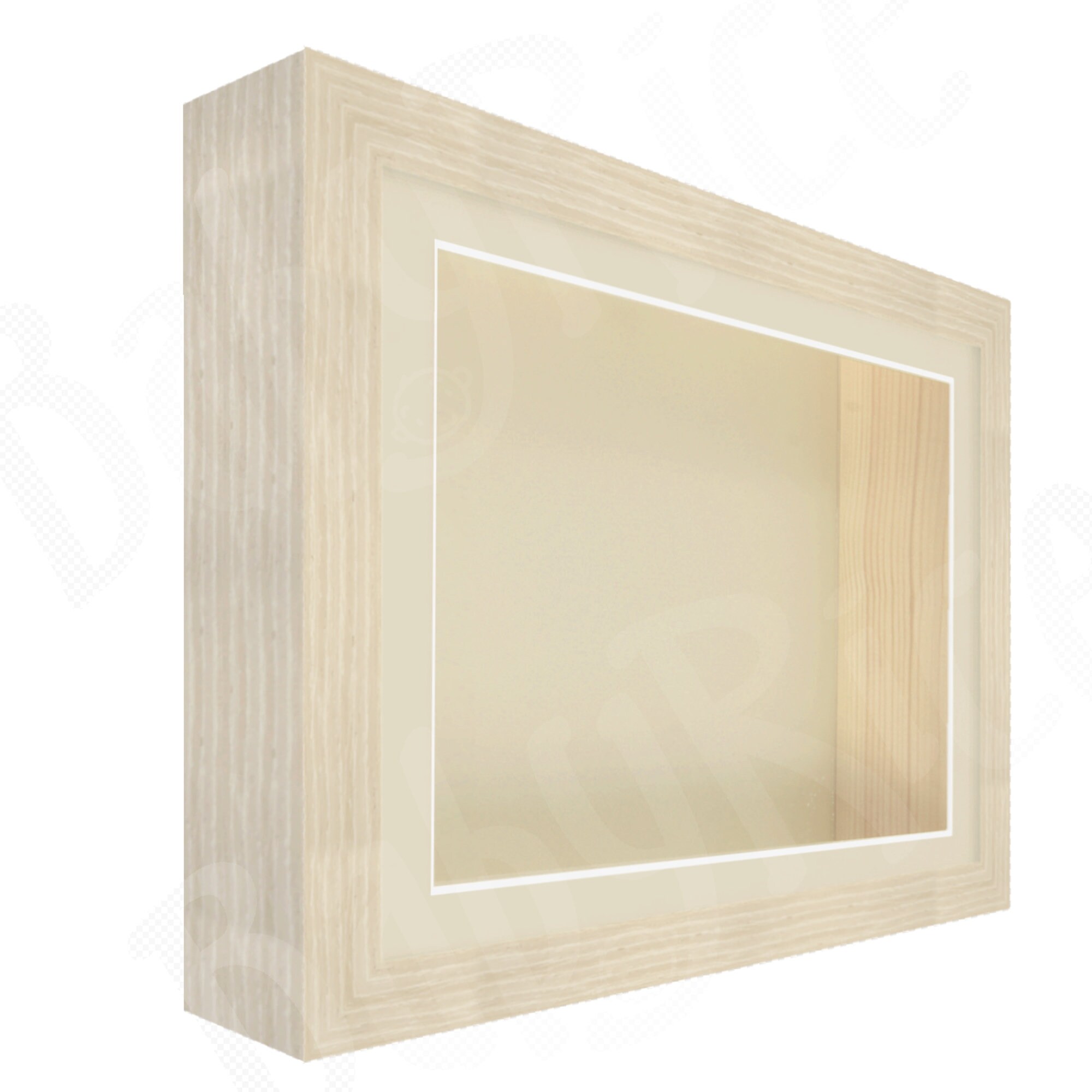 New Limed Oak Veneer Shadow Box Deep Display Frame Wood 3.8cm | Etsy