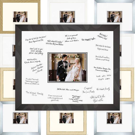 Wedding Guest Signing Signature Frame Well Wishes Board Photo - Etsy
