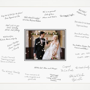 Wedding Guest Signing Signature Frame Well Wishes Board Photo Space ...