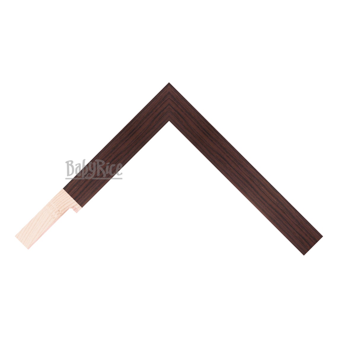 New Dark Brown Walnut Veneer Shadow Box Display Frame 3.8cm Deep Inside ...