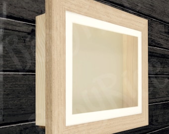 New Extra Deep Shadow Box Square Frame Dark Brown Mocha & | Etsy UK