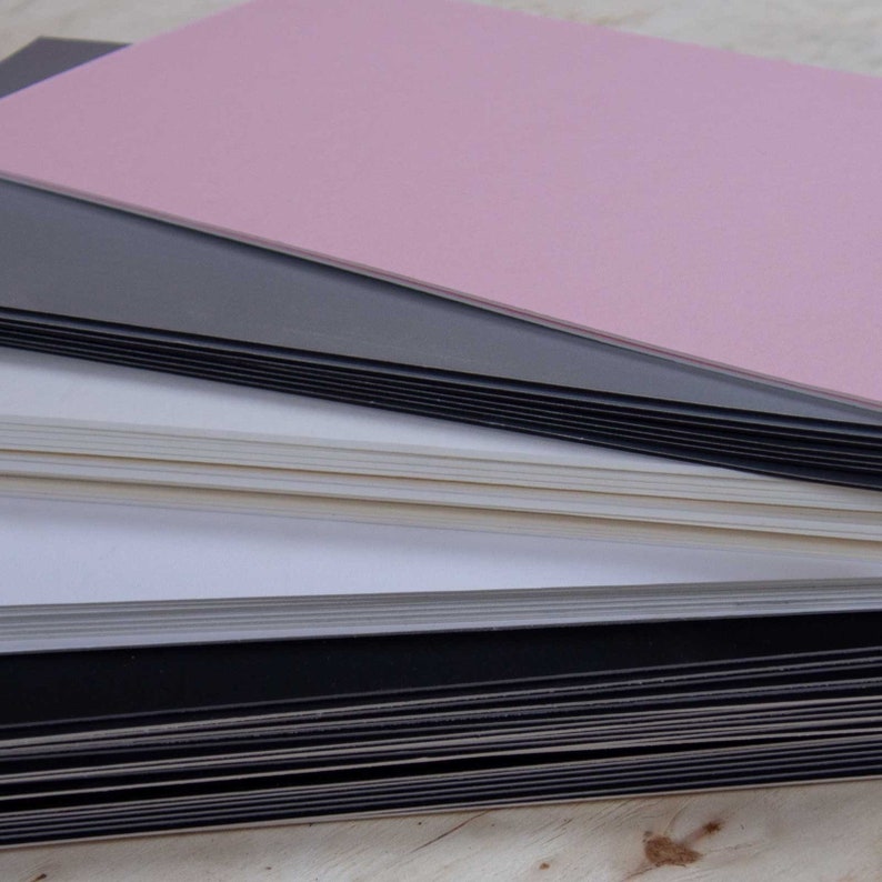Box of 500+ Craft Cards Thick 1.4mm Quality Mount Board Card Offcuts ...