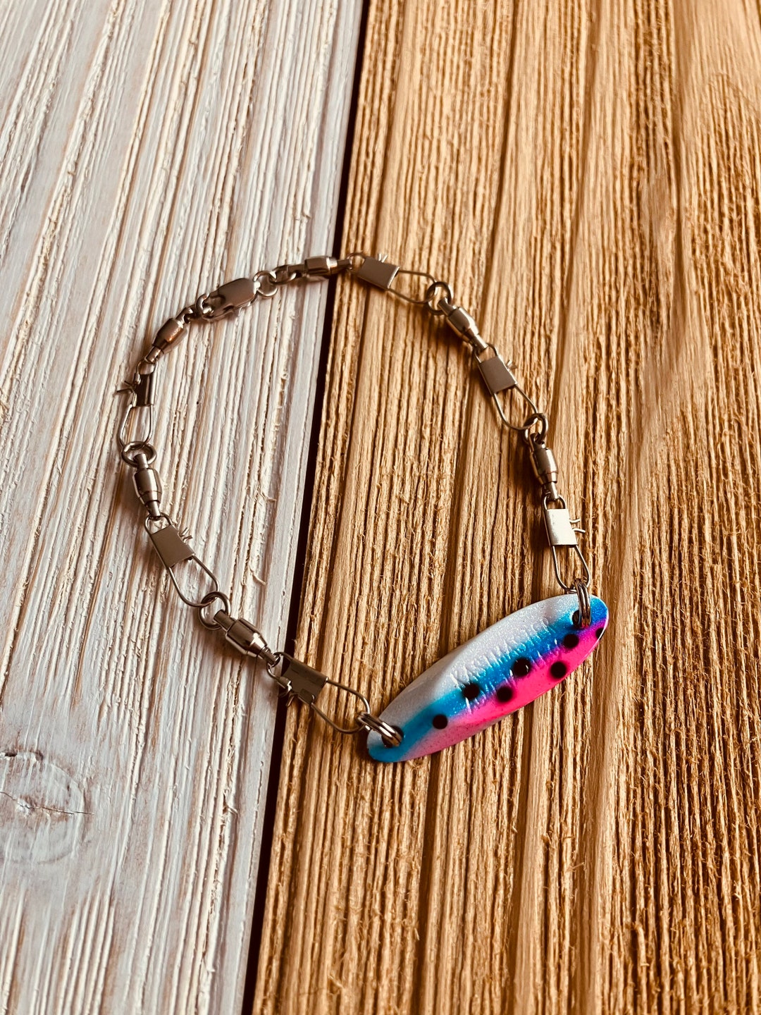 Rainbow Fishing Bracelet - Etsy