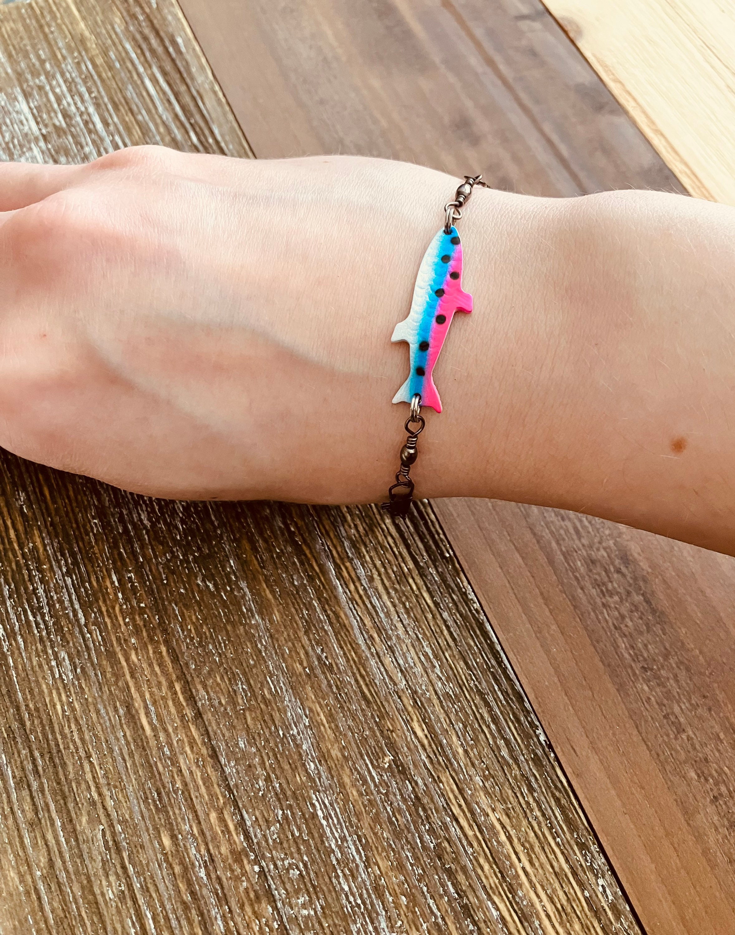 Colorful Fish Out of Water Fishing Bracelet - Etsy