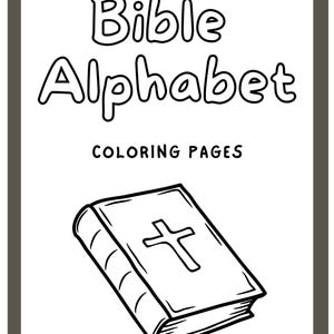 Bible Alphabet Coloring Pages - Etsy
