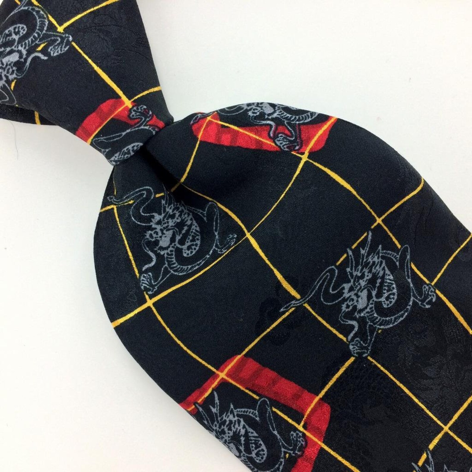 Cambridge Classics Tie Snake Cobra Black Silk Necktie In13-159 - Etsy UK