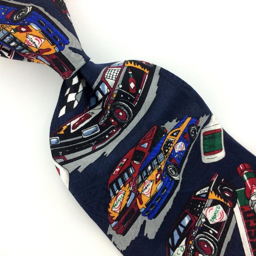 Tabasco Usa Made Tie Sports Racing Cars Silk Necktie In12- 201 Novelty ...