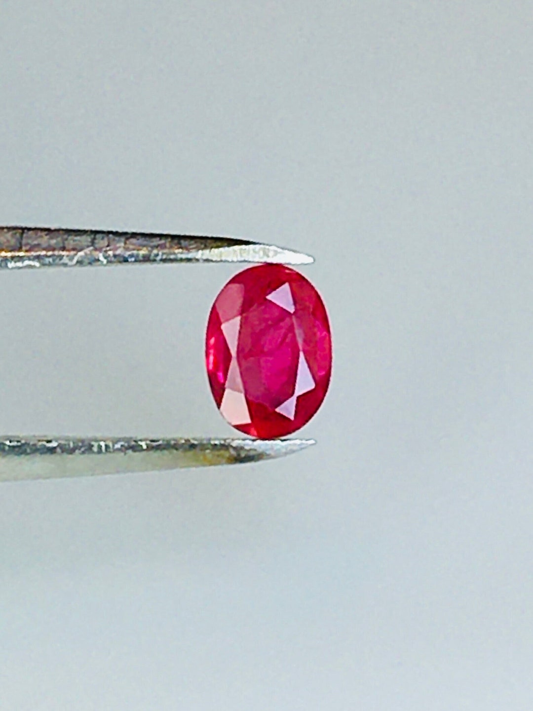 Natural Burma Ruby Oval Shape 0.51 Carat • Natural Ruby • July Birthstone • Engagement Loose ...