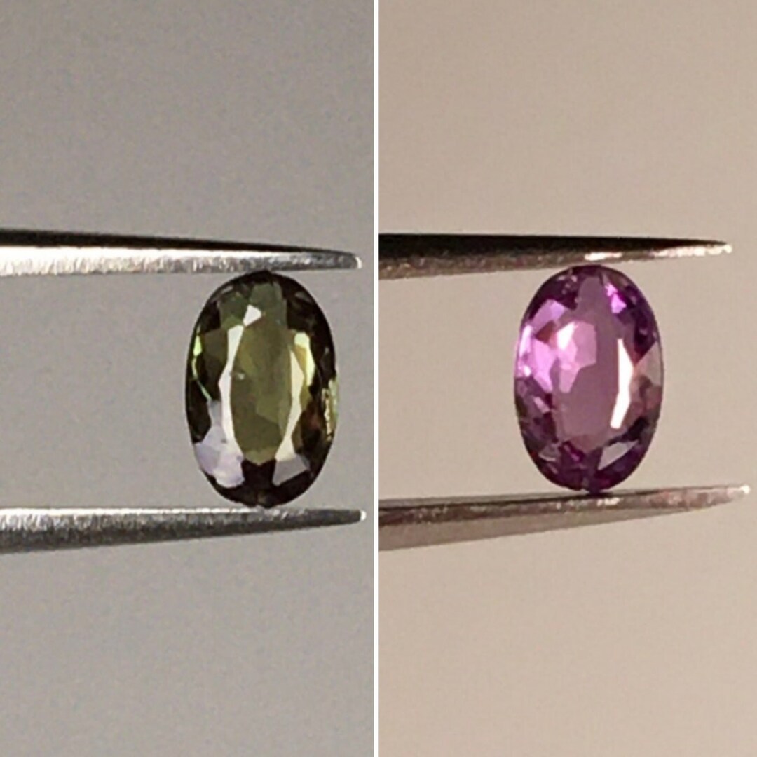 Natural Alexandrite .30 Carat Oval Shape Faceted • Untreated Rare Gem ...