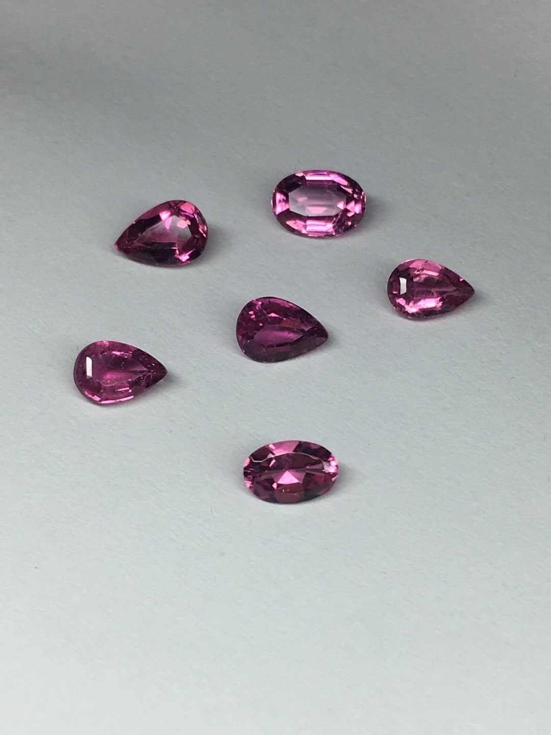 Natuurlijke roze toermalijn uit Brazilië Pakket van 6 echte - Etsy ...