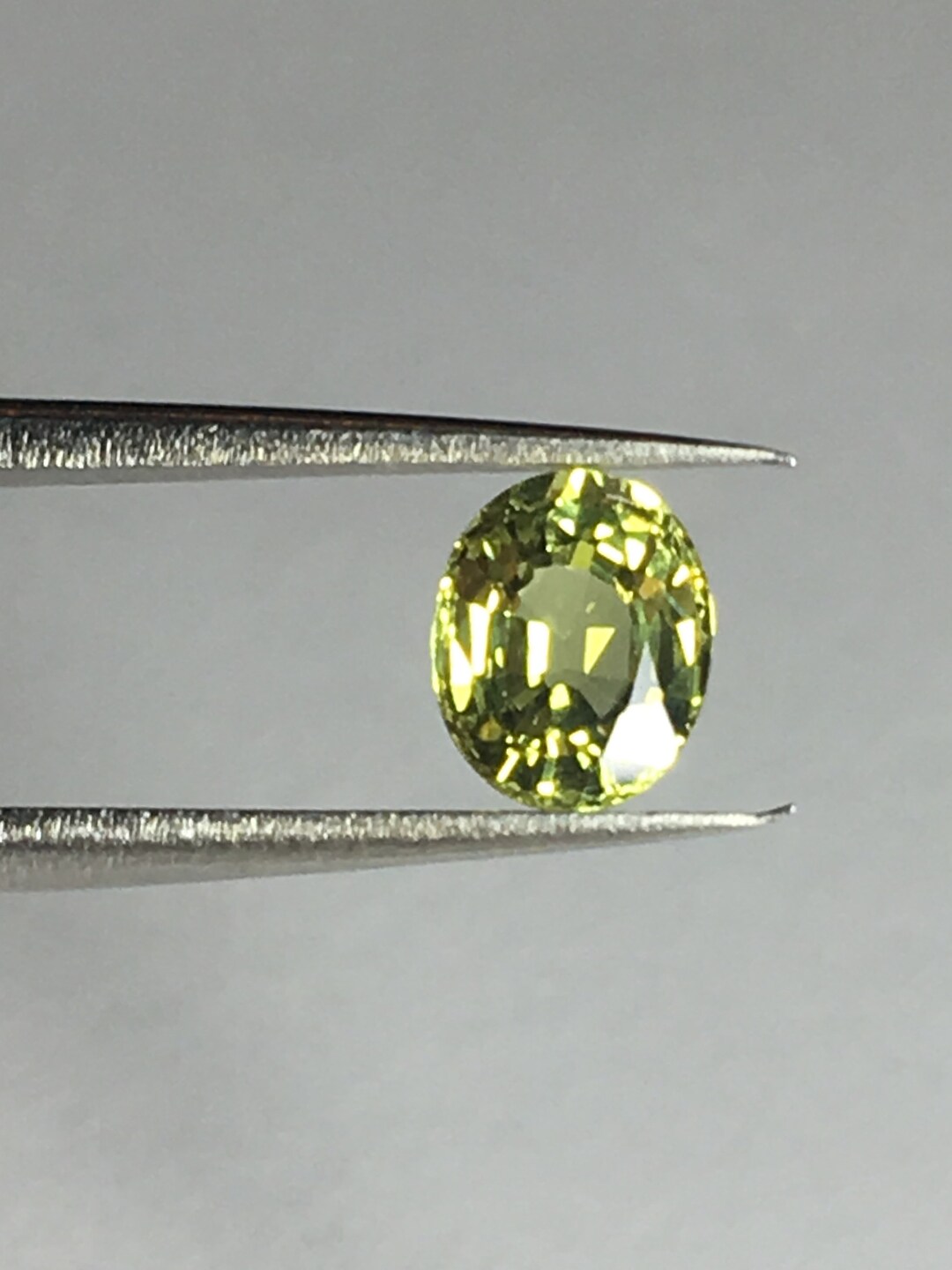 Natural Chartreuse Green Sapphire 0.68 Carat- Designer Gemstone ...