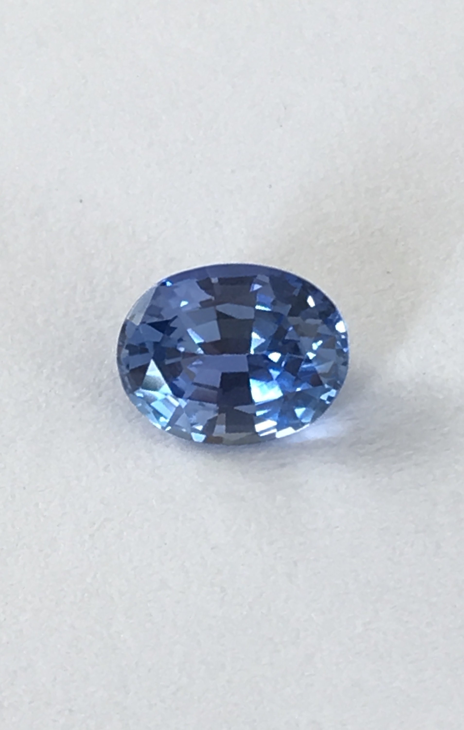 Periwinkle Blue Certified Natural Sapphire Genuine Fine Oval - Etsy Canada