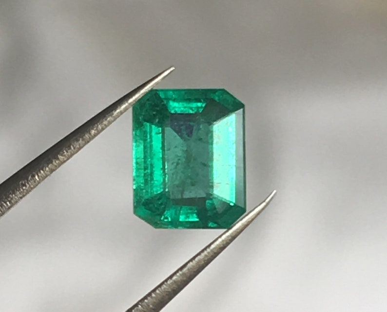 Emerald Cut Natural Emerald Rectangle Shape 1/2 carat size | Etsy