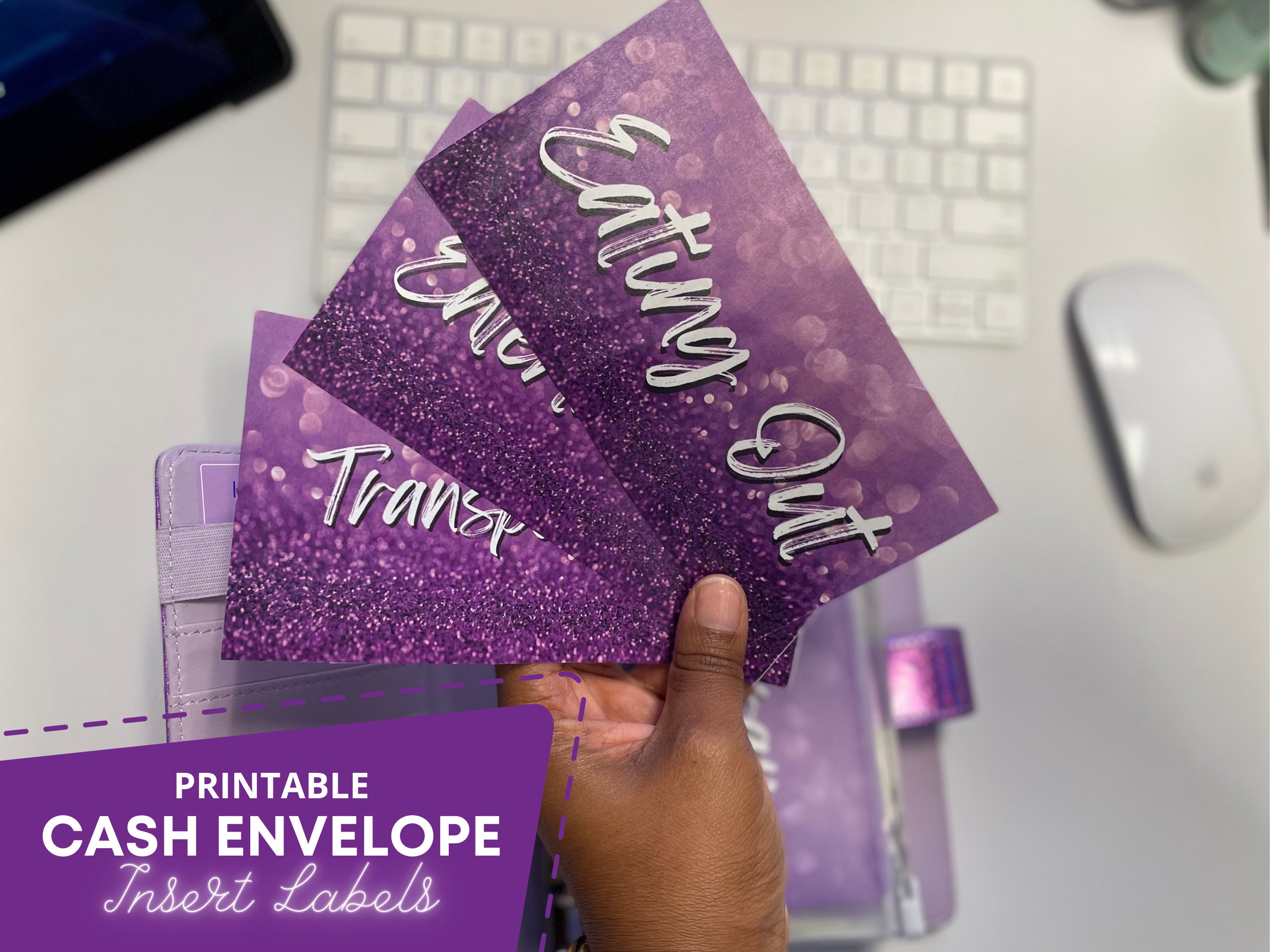 Printable A6 Cash Envelope Label Inserts for A6 Budget Binder or A6 ...