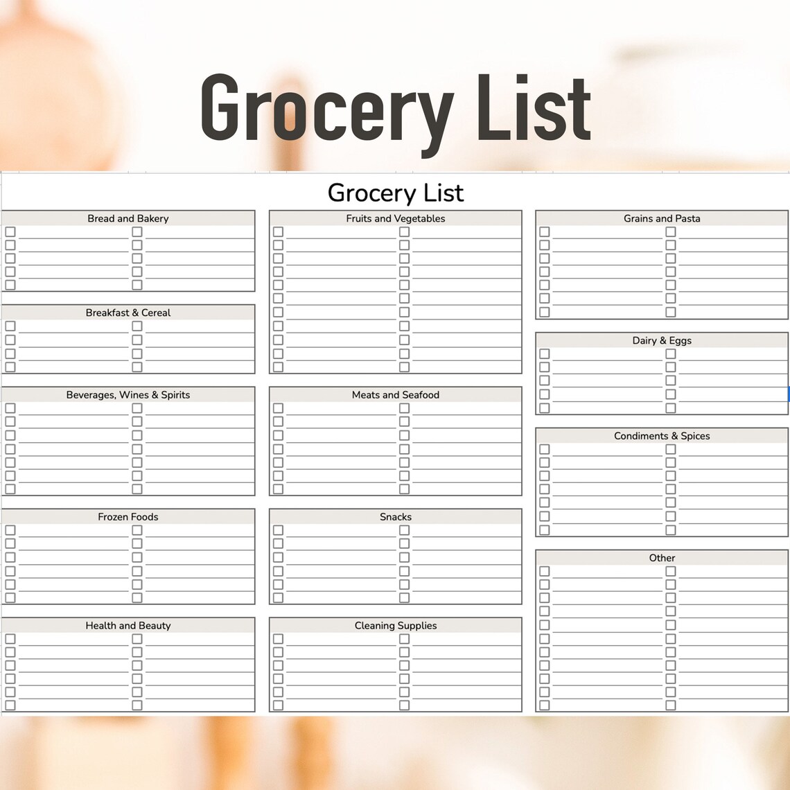 Digital Meal Prep Planner | Weekly Meal Prep, Monthly Meal Prep and ...
