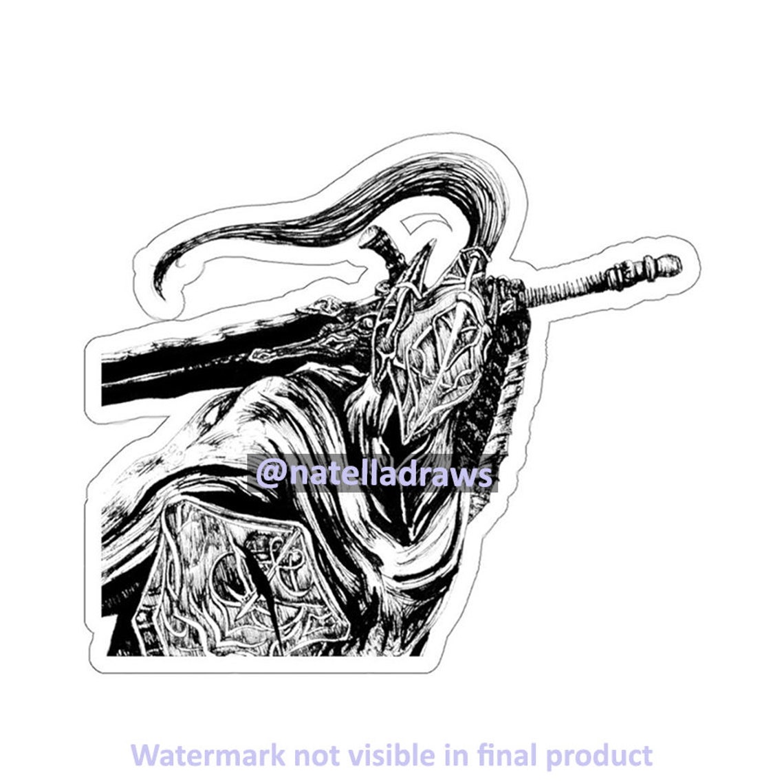 Artorias Sticker Dark Souls Sticker Artorias of the Abyss - Etsy