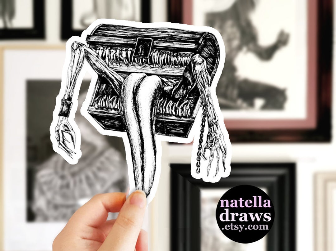 Mimic Chest Sticker, Dark Souls Sticker, Demons Souls Sticker, Gaming ...