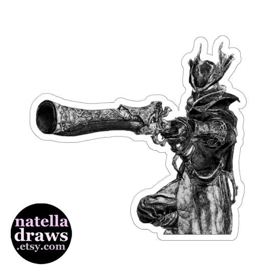 Bloodborne Hunter Sticker Dark Souls Sticker - Etsy