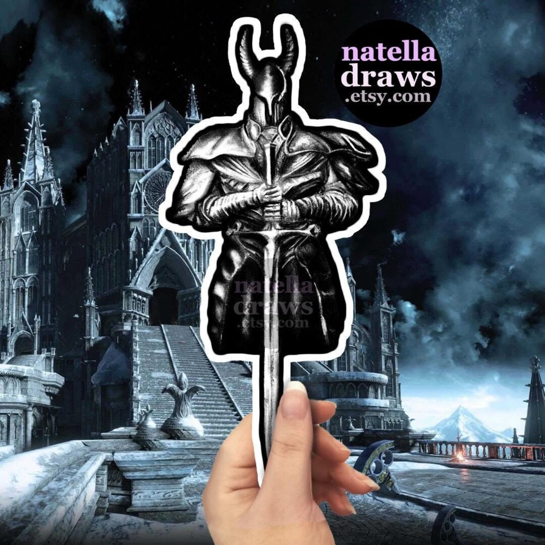 Silver Knight Sticker, Dark Souls Sticker, Black Knight Sticker Car ...