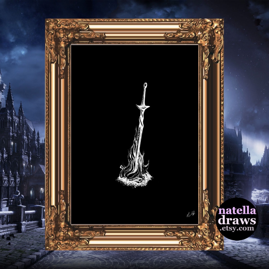 Bonfire Print, Dark Souls Art, Dark Souls 3 Bonfire Poster - Etsy